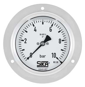 653269 GAUGE PRESSURE W/GLYCERINE, REAR/FRONT 0-10BAR 63MM G1/4" | IMPA ...