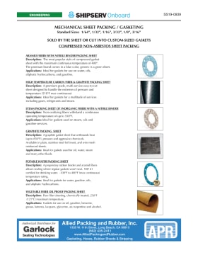 Allied Packing & Rubber Inc, Long Beach, United States | Shipping ...