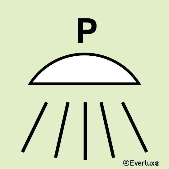 336862 FIRE CONTROL SYMBOL ISO 17631, SPACE PROTECTD BY POWDR EXTING ...