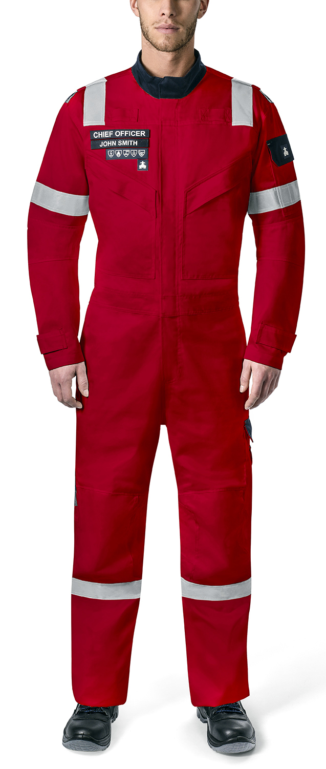 312430 BOILERSUIT COTTON FLAME-RESIST, REFLECT TYPE ORANGE M | IMPA ...