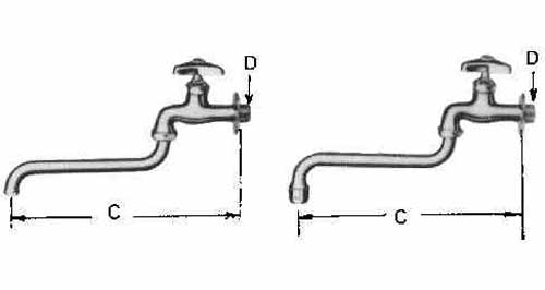 530172 FAUCET WALL W/UNDERSIDE SWIVEL, SPOUT 20(3/4) | IMPA Code Search ...