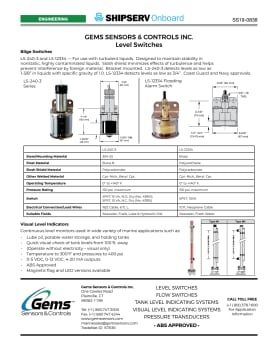 Gems Sensors Inc., Plainville, United States | Shipping & Marine ...
